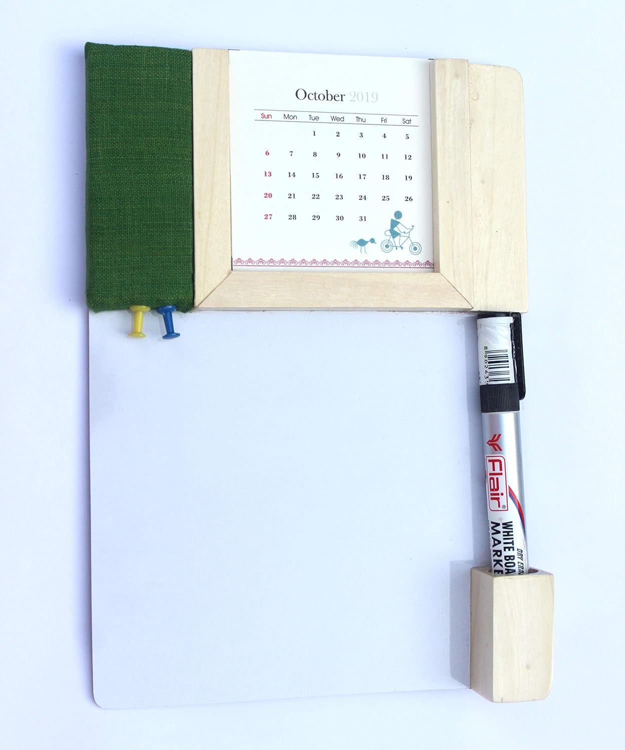 Amazon.com: IVEI Warli Calendar with Pin Board & White Board - Magnet ...