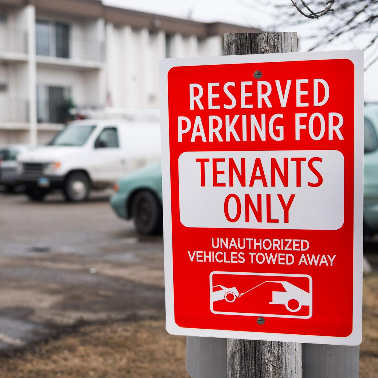 Reserved Parking – Tenants Only Sign, 3-pack, 18″ x 12″ | Reflective ...
