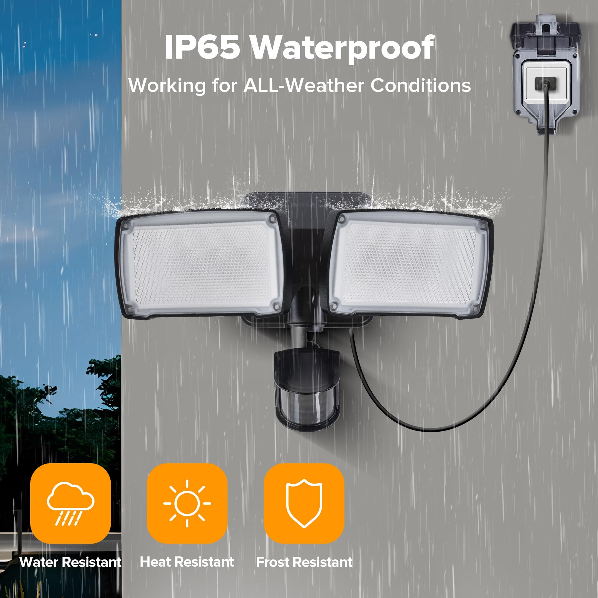 Snapklik.com : LUTEC 21W Plug In Motion Sensor Light Outdoor, Flood ...