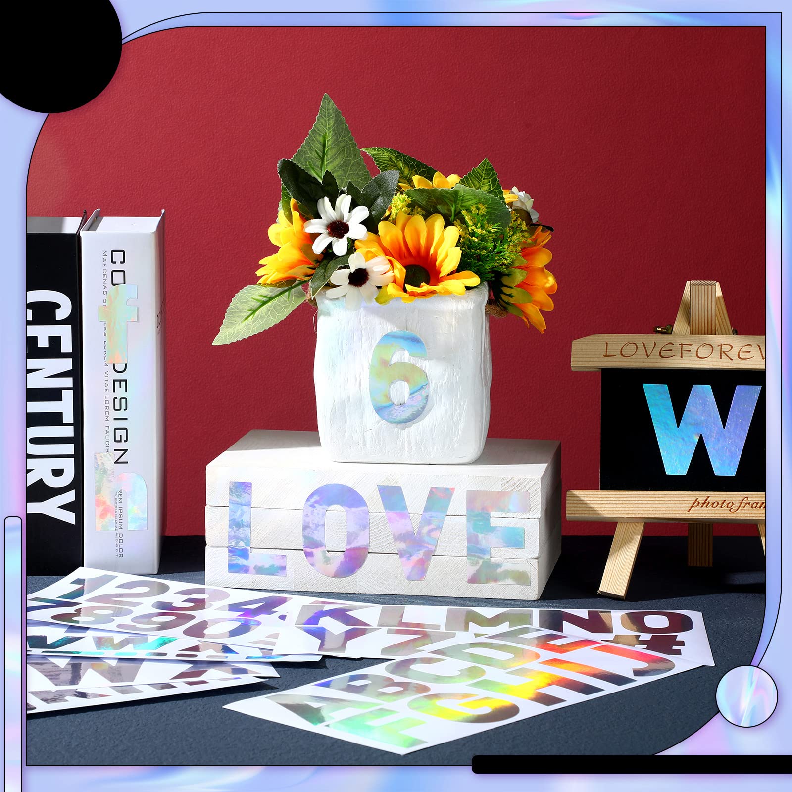 Snapklik.com : Chinco 232 Pieces 24 Sheets Letter Stickers Large ...