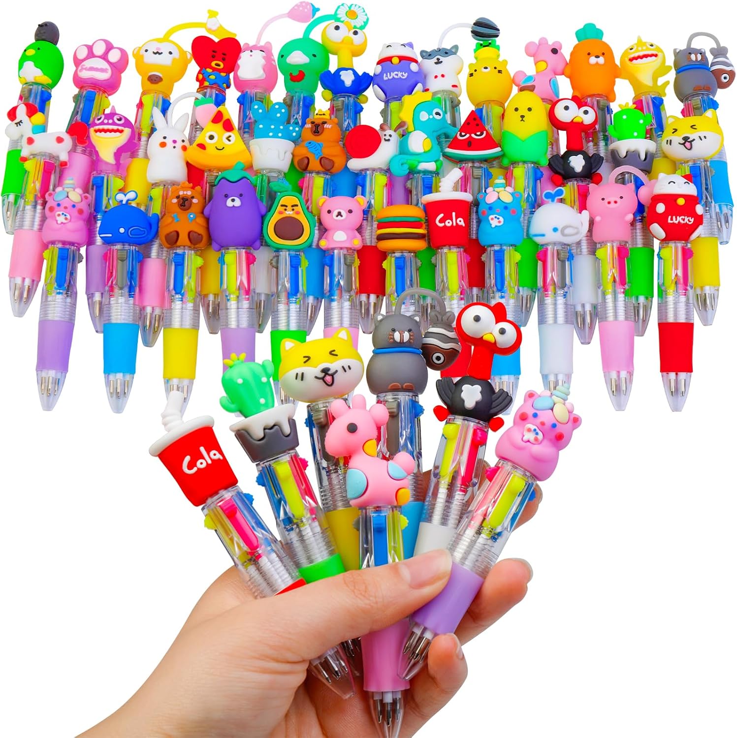 Amazon.com : SZCECHRE 40Pcs Mini Multicolor Pens in One 4-in-1 Cute ...