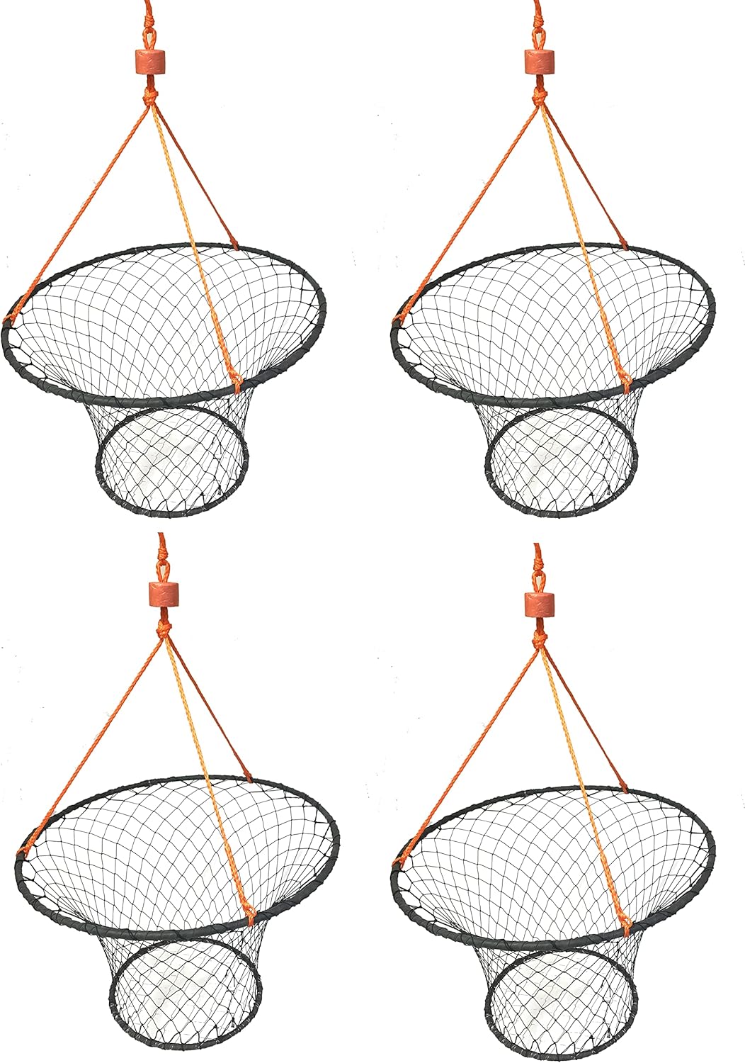 Amazon.com : KUFA Rubber Wrapped 30-Inch Crab Ring with 50-feet Rope (4 ...