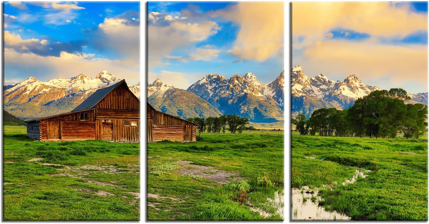 Amazon.com: Grand Teton National Park Wall Art US Wyoming Wall Decor ...