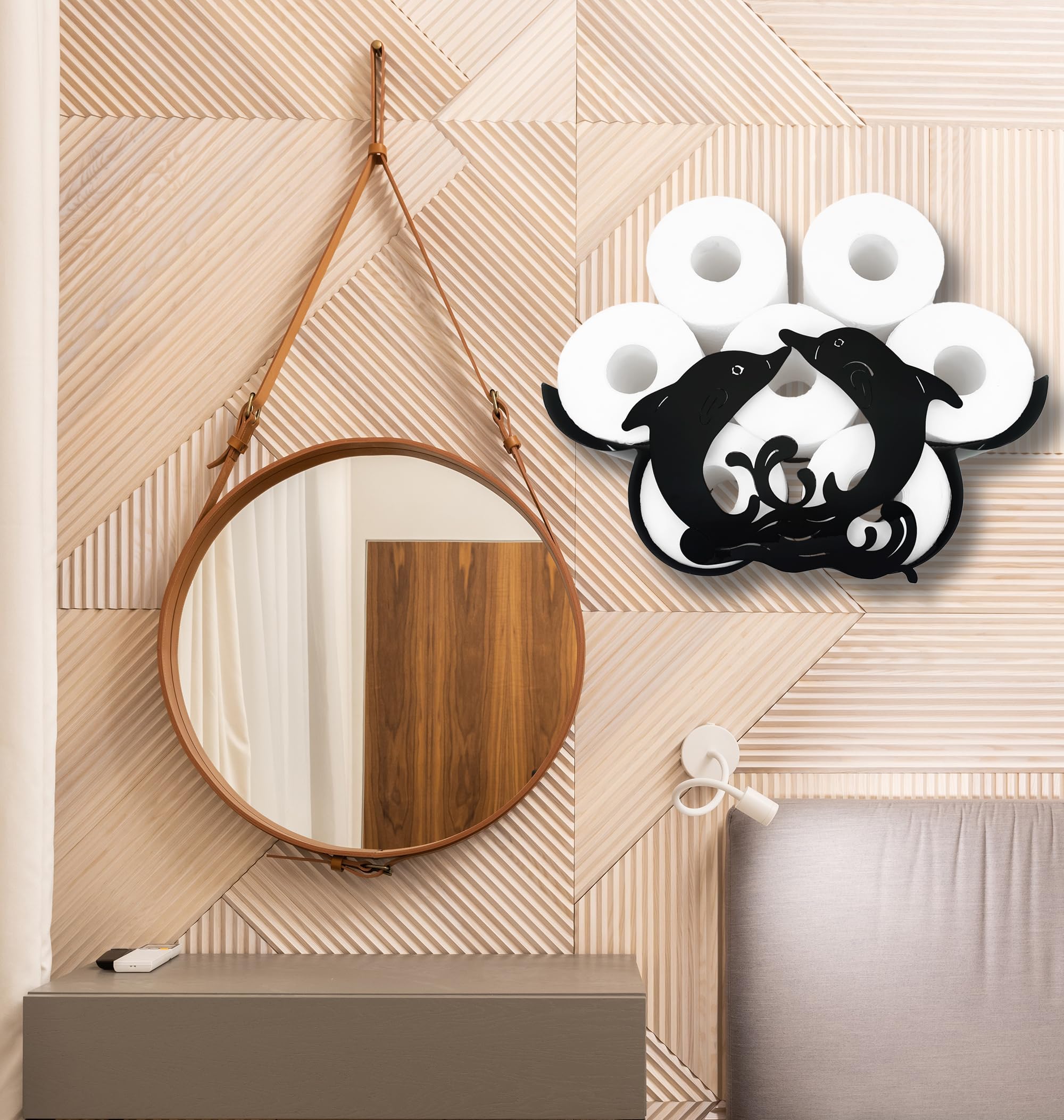 Snapklik.com : Euiroet Dolphin Wall-Mounted Toilet Paper Holder ...