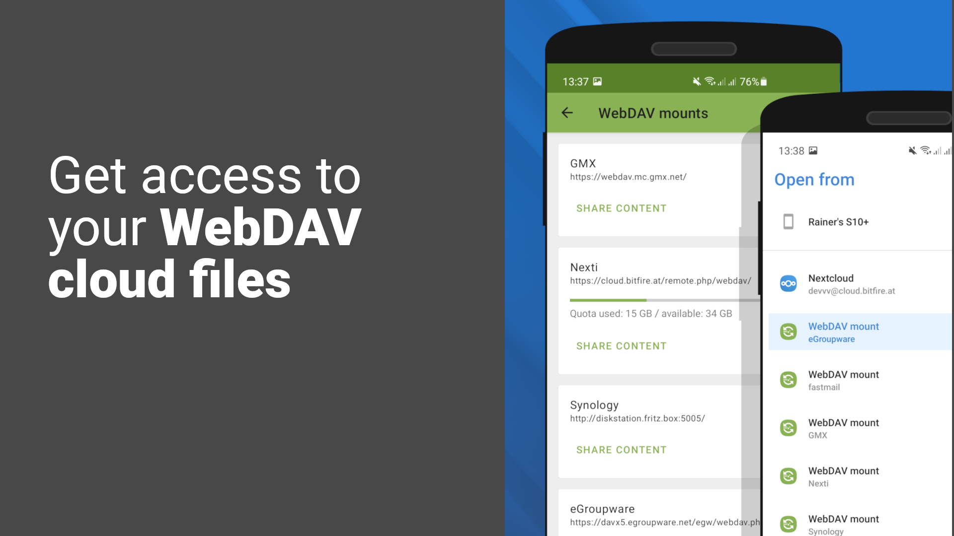 DAVx⁵ – CalDAV/CardDAV Sync and WebDAV files access - App on Amazon ...