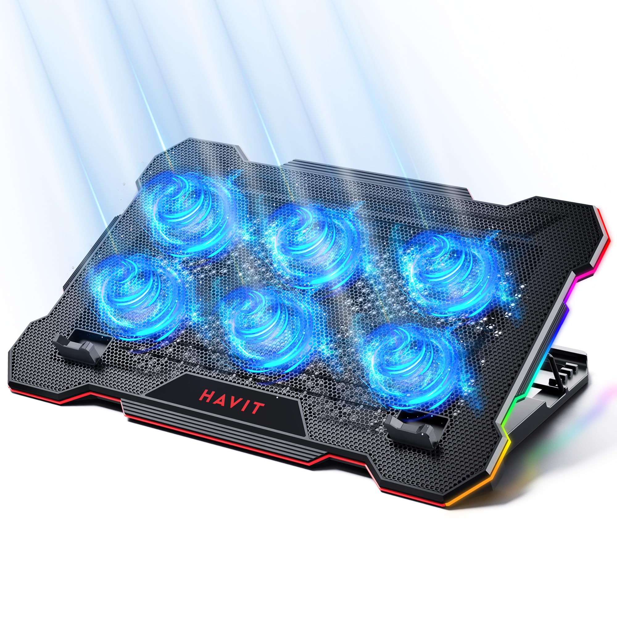 Amazon.com: HAVIT Laptop Cooling Pad with 6 Cooling Fans, Laptop Cooler ...
