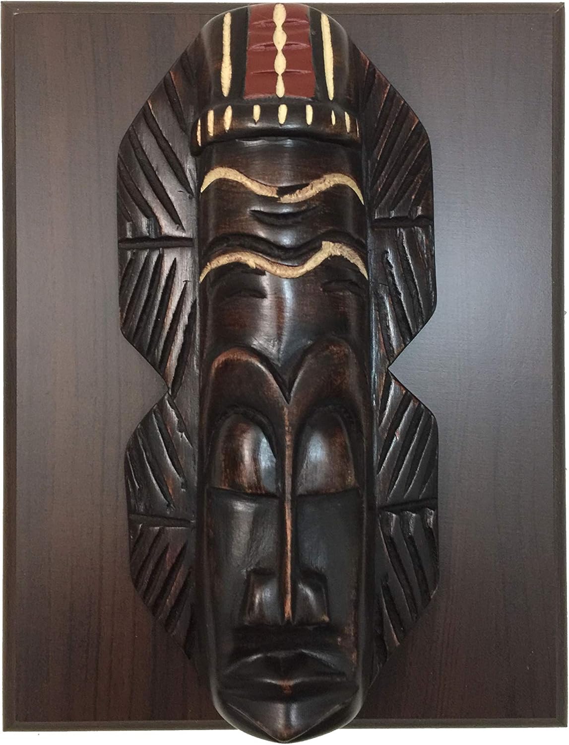 Amazon.com: Wisdom Mask Wall Plaque (9" x 7") - Handmade in Ghana ...