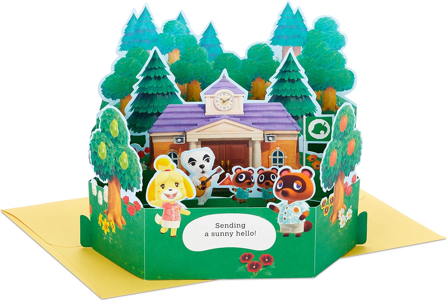 Amazon.com : Hallmark Paper Wonder Animal Crossing Pop Up Card ...