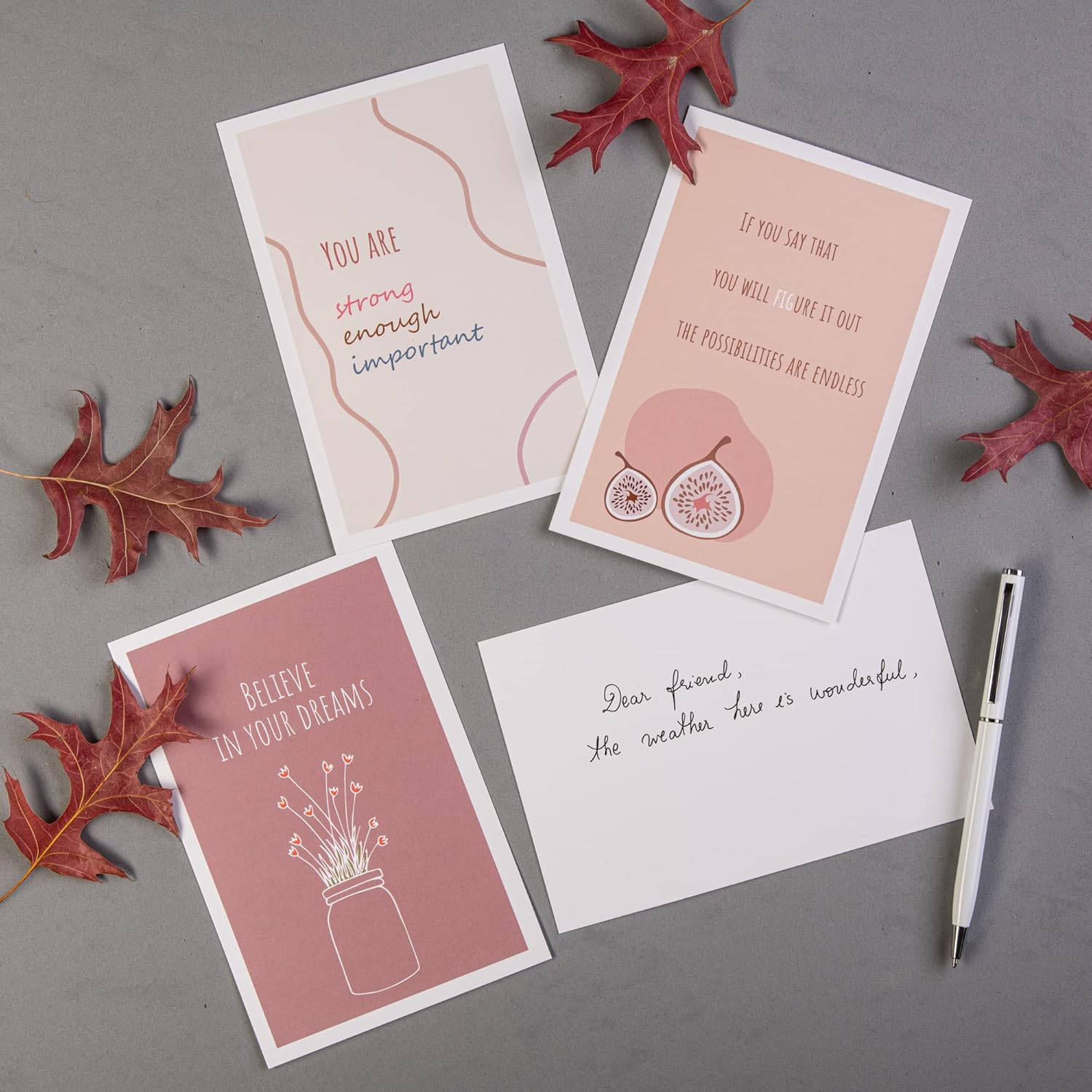 Buy DiverseBee 36 Pack Assorted Motivational Post Cards - Inspirational ...