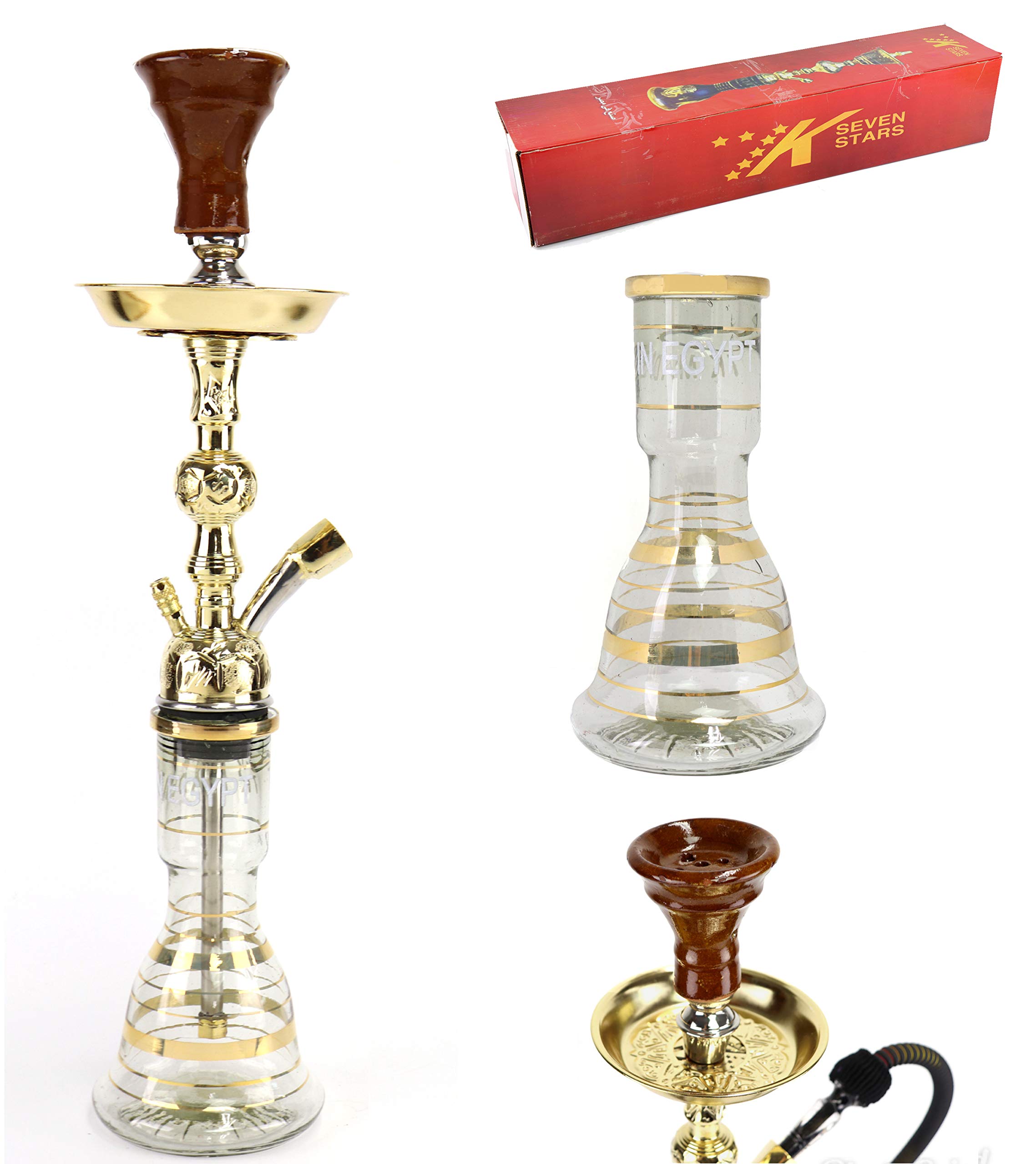 1-Hose 22" Egyptian Traditional Handmade Safari Edition: Gold Finish ...