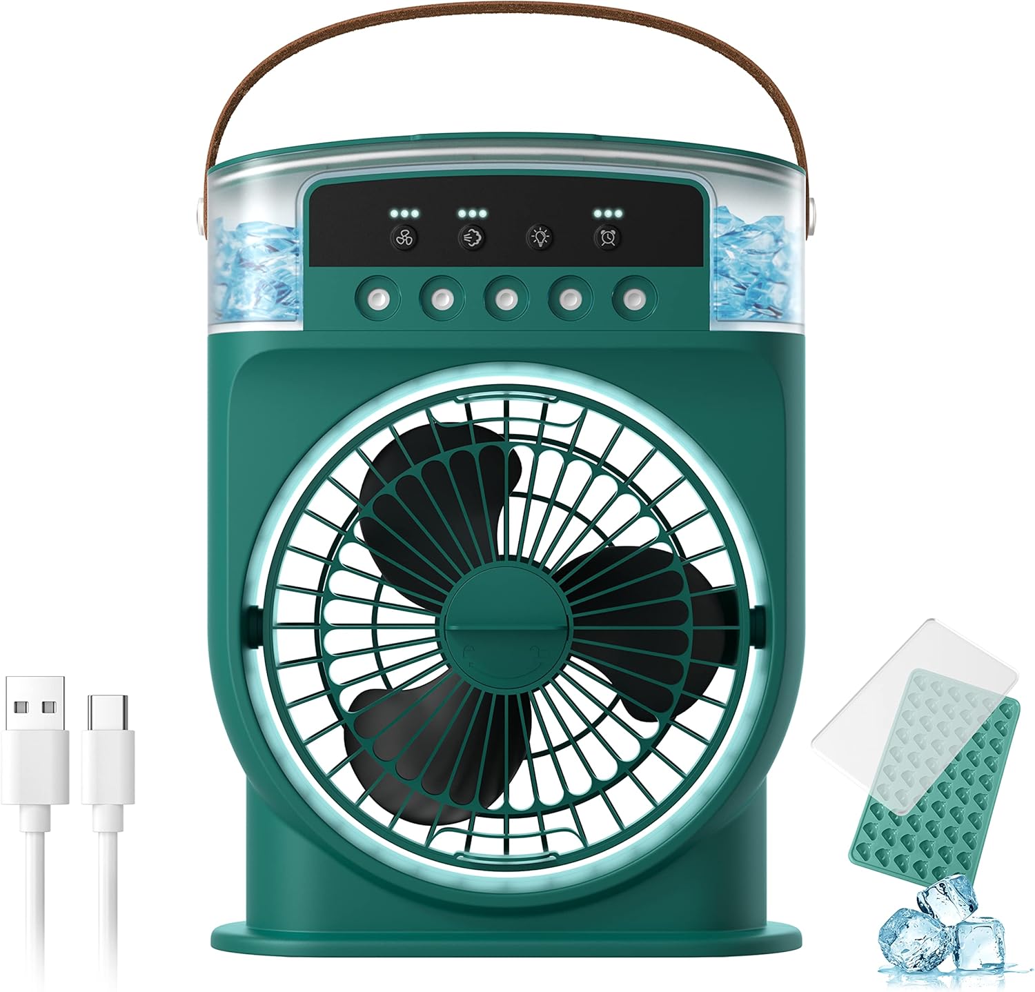 Amazon.com: Greawaso Mini Protable Cooling Fan, Portable AC,AC with 3 ...