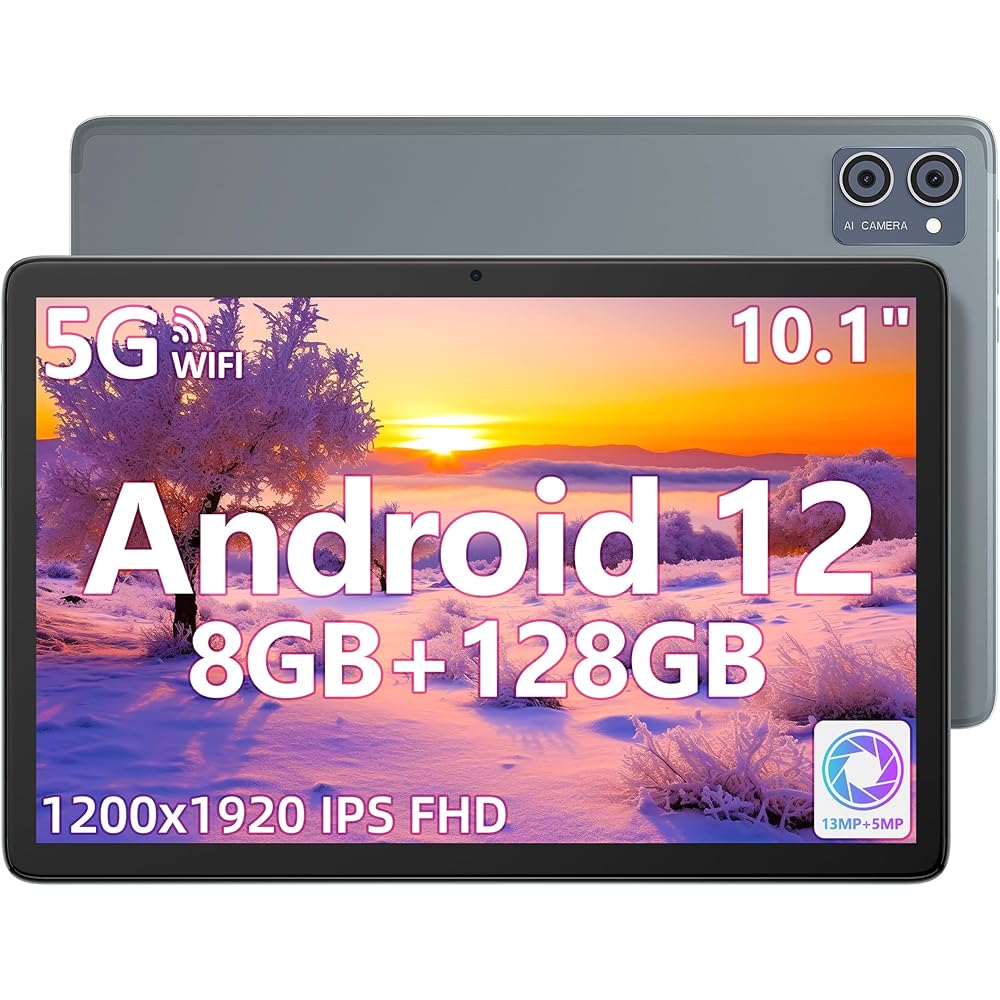 $17/mo - Finance jumper 10 Inch Tablet, 2.0GHz Octa-Core CPU, 8GB RAM 128GB Storage, Android 12 ...
