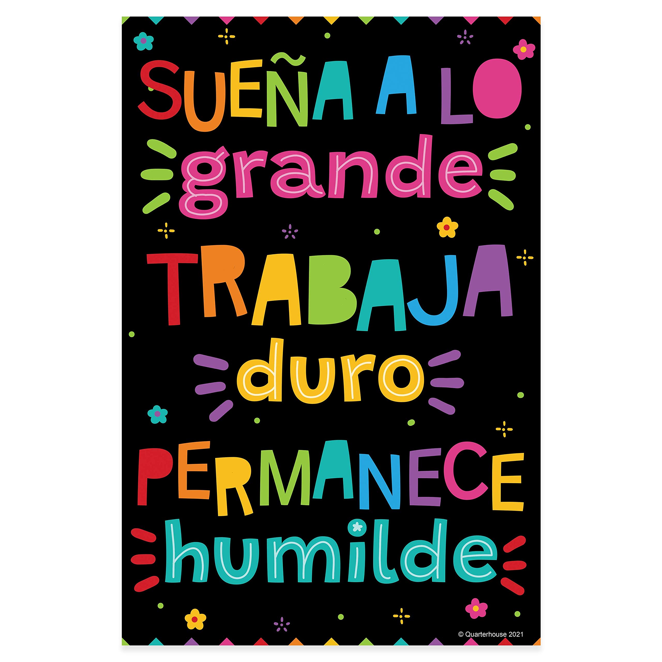 Buy Quarterhouse 12 Large Spanish Motivational Posters, Classroom ...