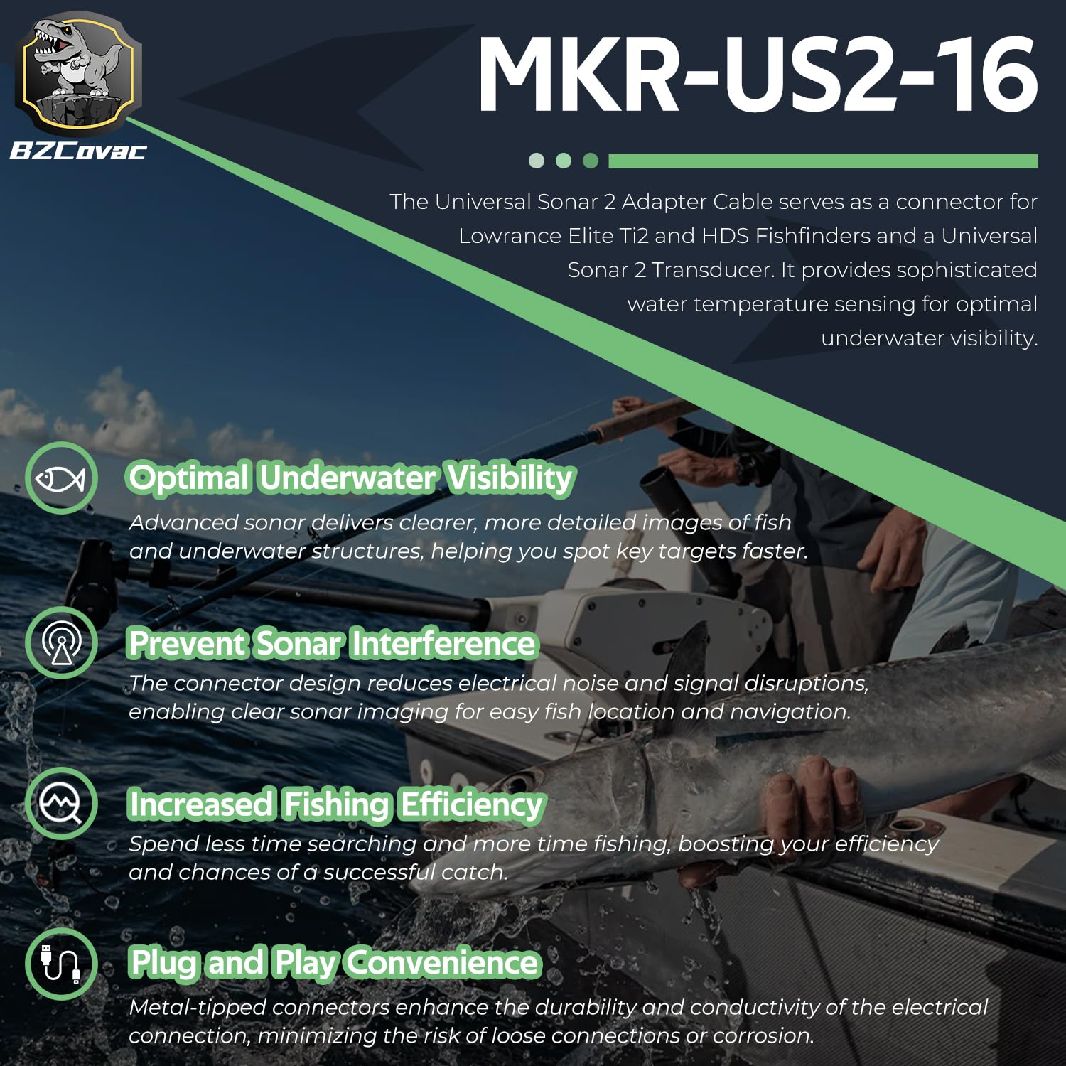 Snapklik.com : 1852076 MKR-US2-16 Universal Sonar 2 Adapter Cable For ...