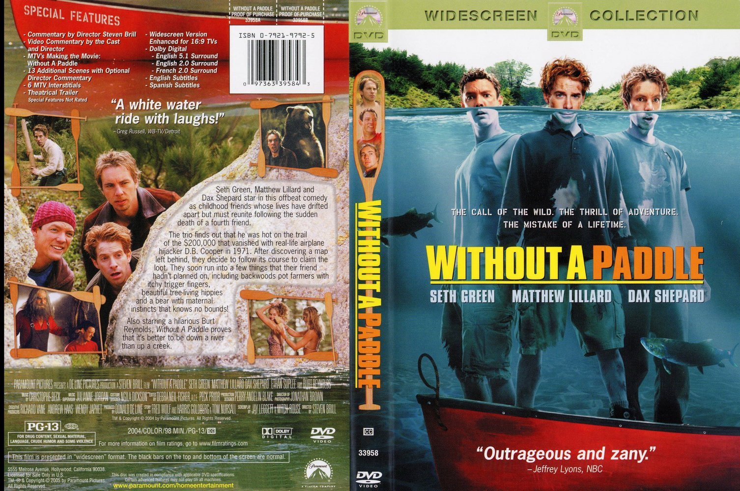 Amazon.com: Without a Paddle (Full Screen Edition) : Matthew Lillard ...