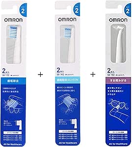 Amazon.co.jp: オムロン 歯垢除去替えブラシ SB-172 詰替え用 2本入 + SB-142 詰替え用 2本入 + すき間みがきブラシ【2本入】OMRON 「タイプ2」 SB ...