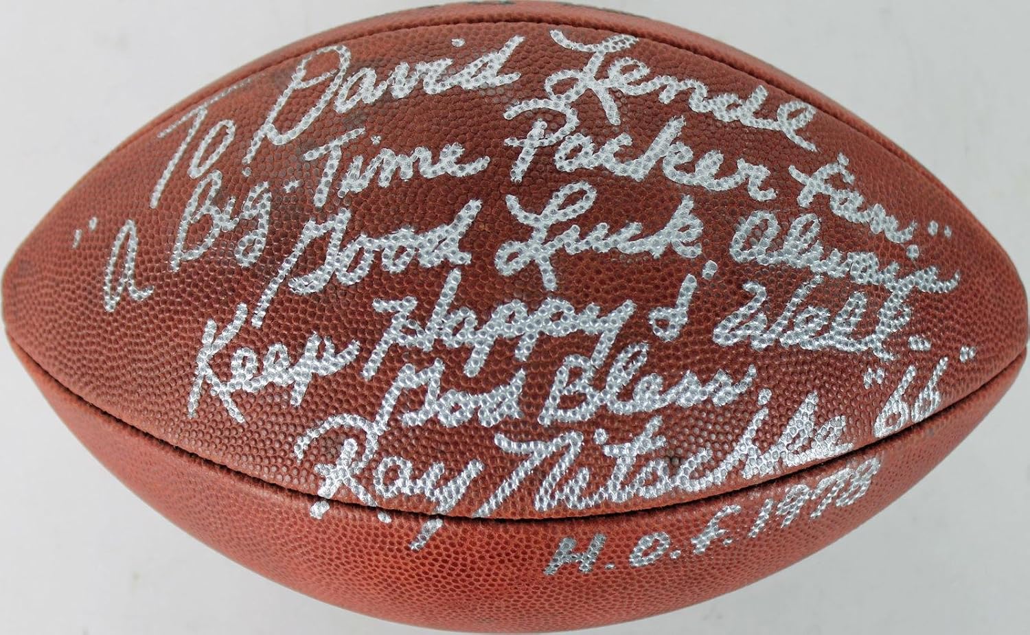 Amazon.com: Packers Ray Nitschke "HOF 1978" Signed Official NFL ...