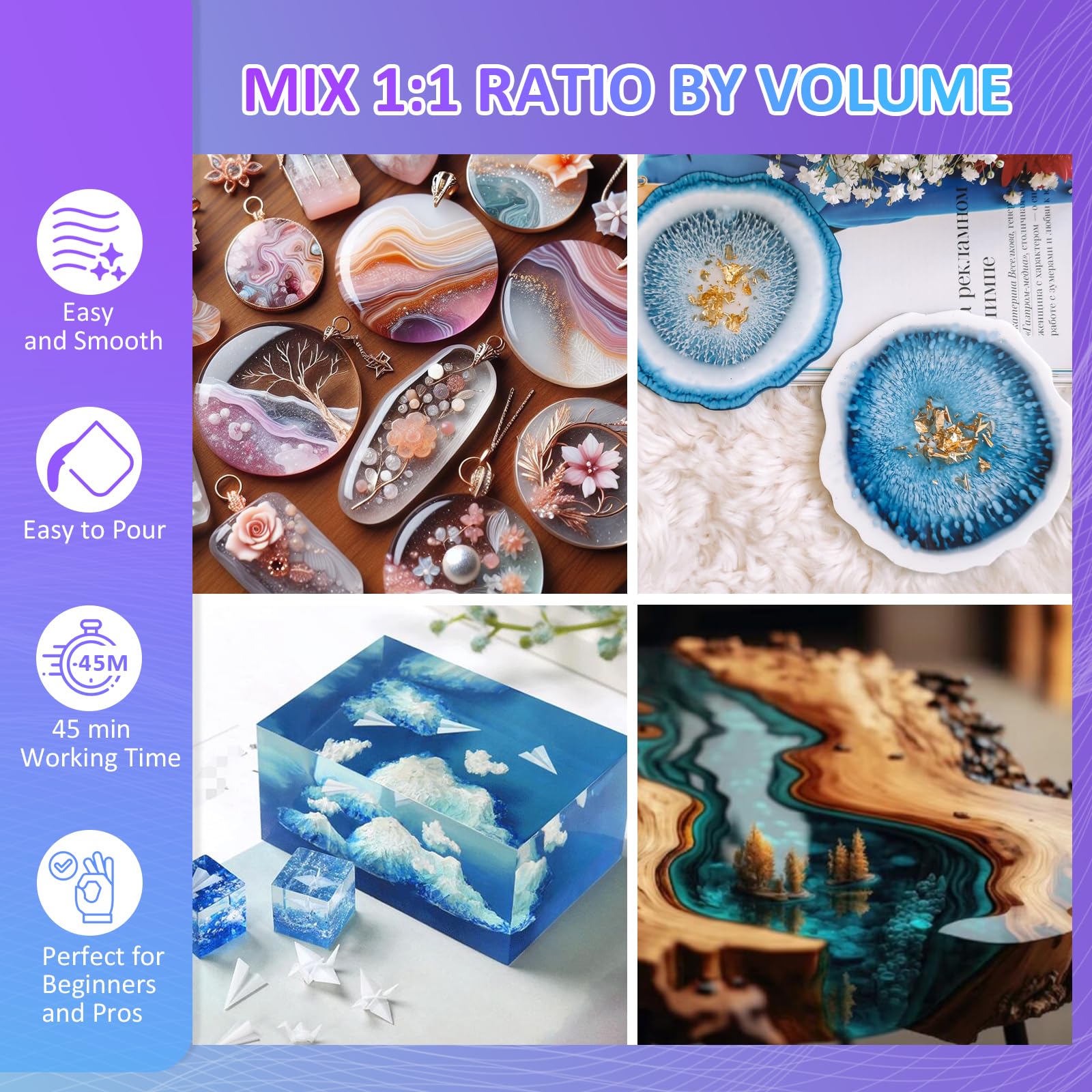 Snapklik.com : Fast Cure Epoxy Resin, 18oz Quick Cure Resin - 4 Hour ...