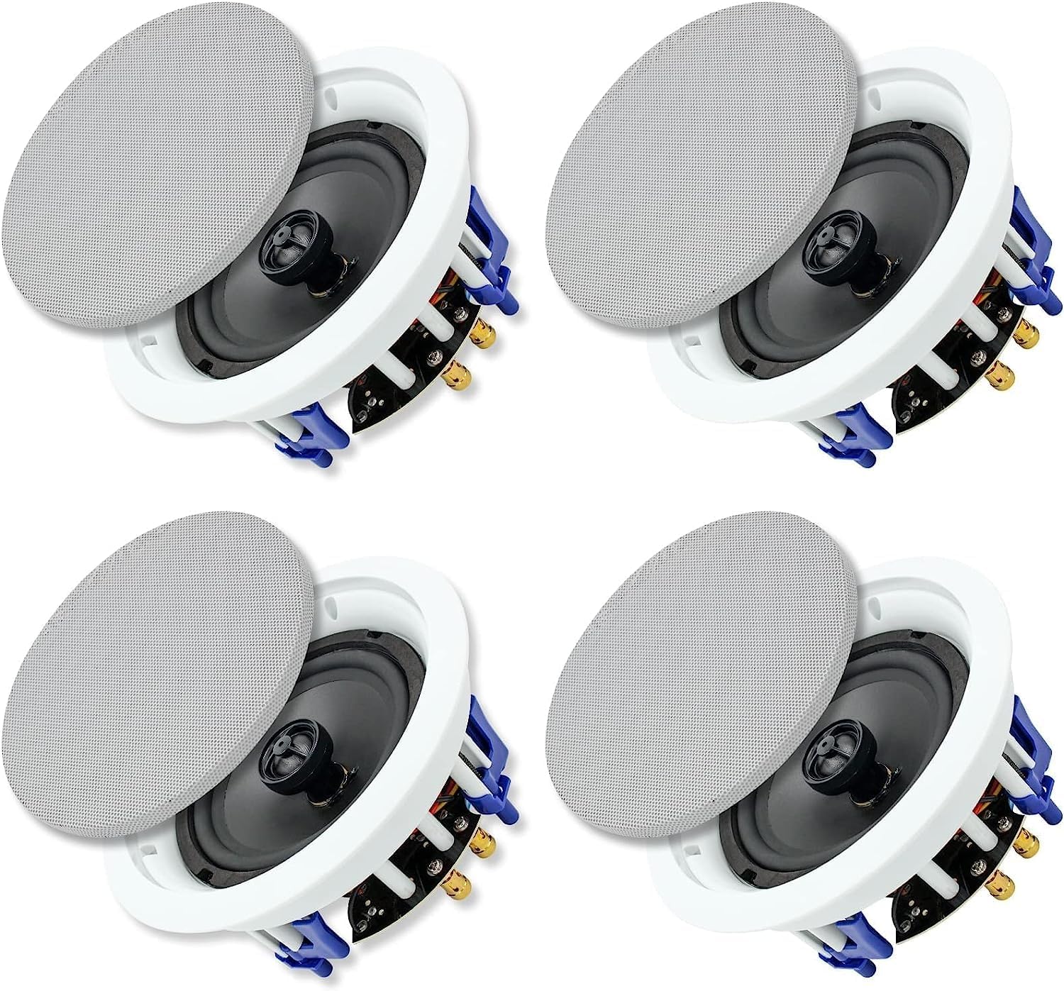 Amazon.com: Acoustic Audio R191 in Ceiling/in Wall Speaker 5 Pair Pack ...