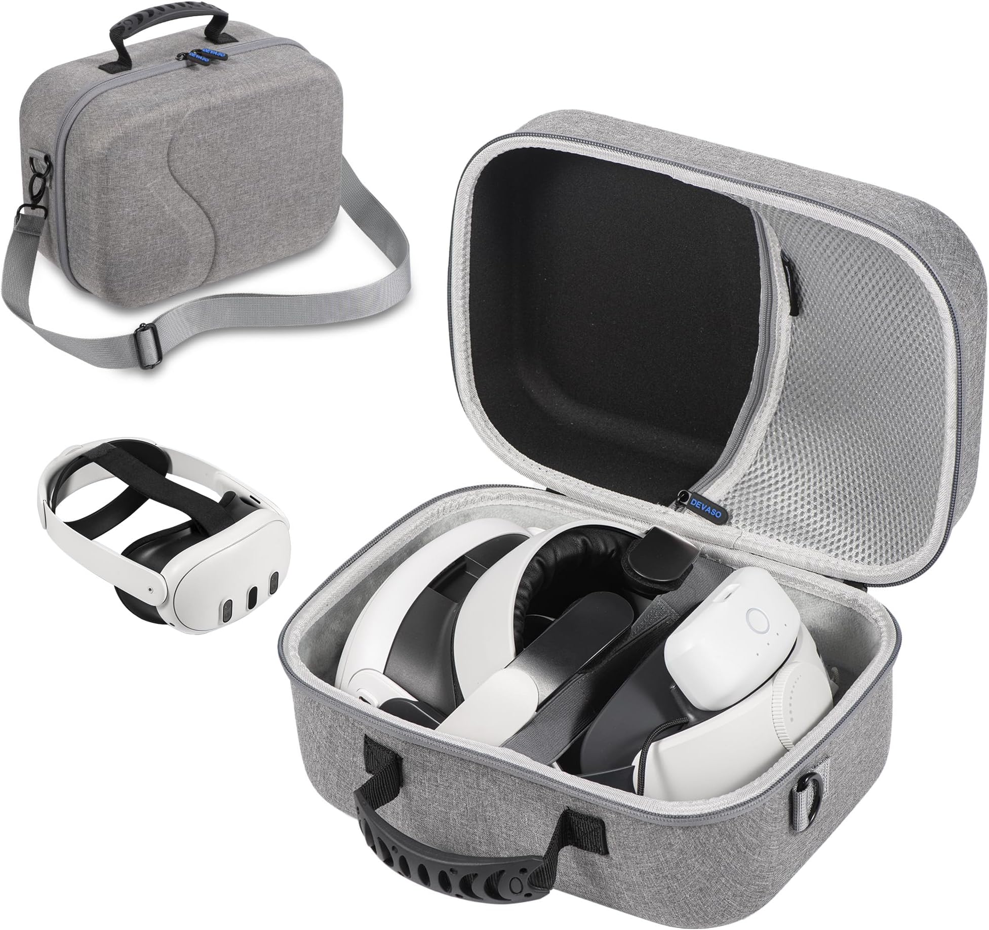 Amazon.com: DEVASO Large Carrying Case for Meta Quest 3, Hard Travel ...