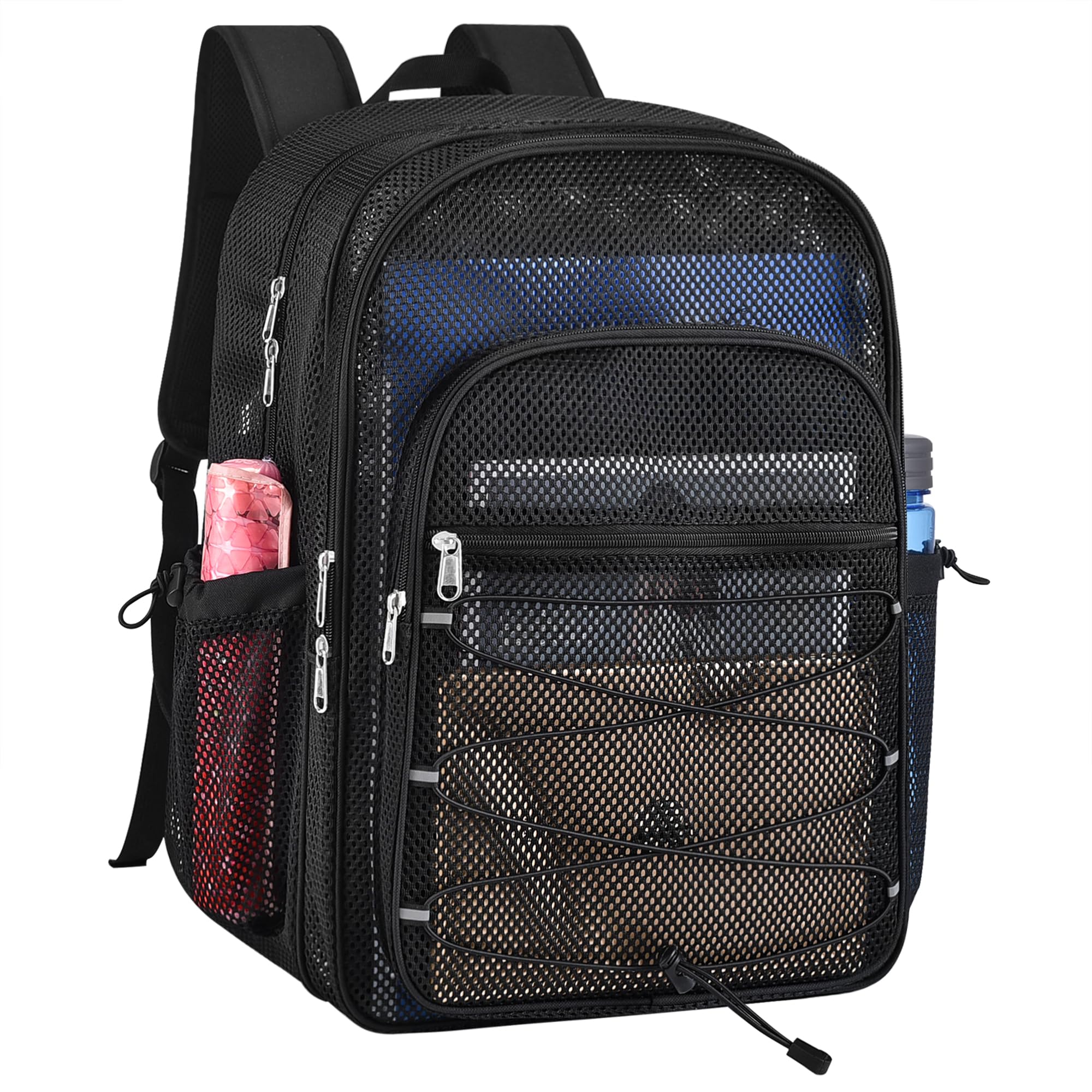Amazon.com | Mesh Backpacks for School, Heavy Duty Mesh School Bags for ...