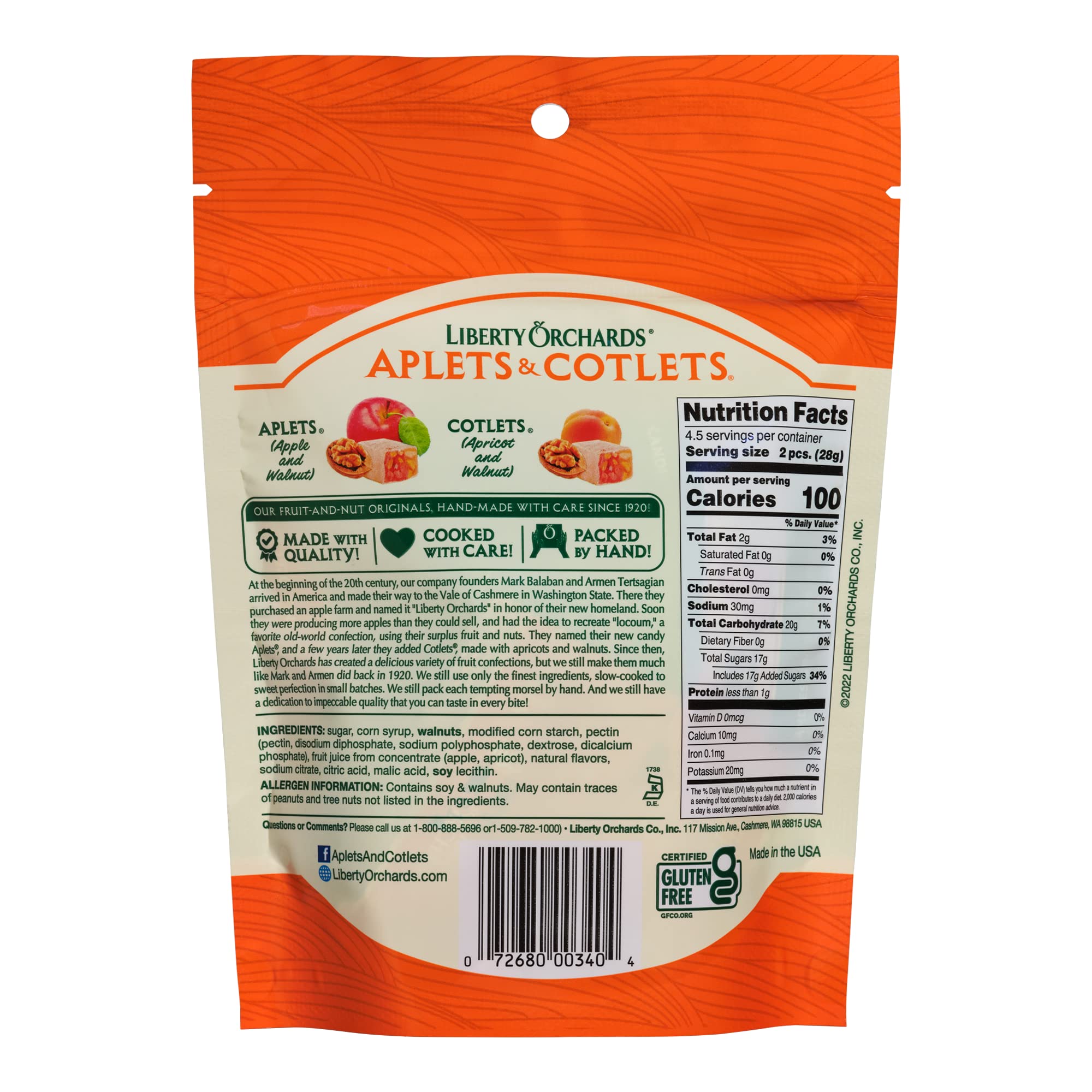 Snapklik.com : Liberty Orchards New Aplets & Cotlets Package