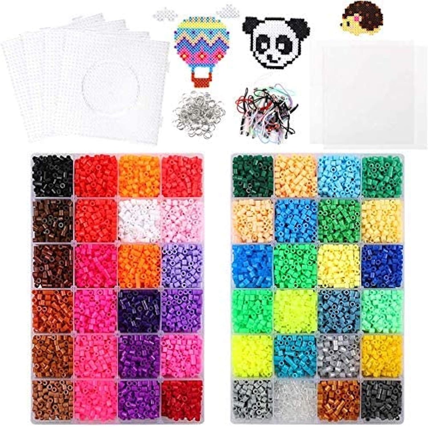 Amazon.com: 20160pcs Fuse Beads 48 Colors 5mm Melty Beads Including 4 ...