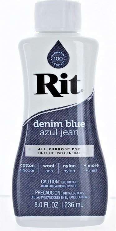Amazon.com: Rit 88360 8 Oz Denim Blue Liquid Dye (Pack of 2)