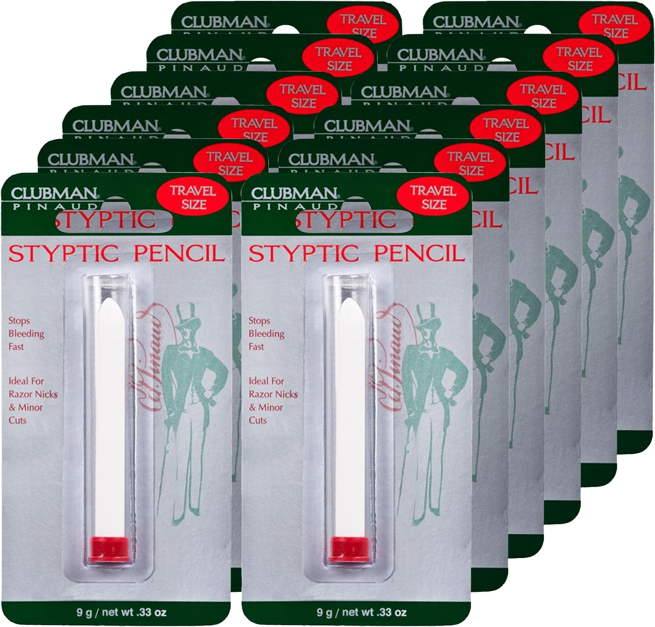 Amazon.com: Pinaud Clubman styptic pencil for nick relief - 0.33 oz, 2 ...