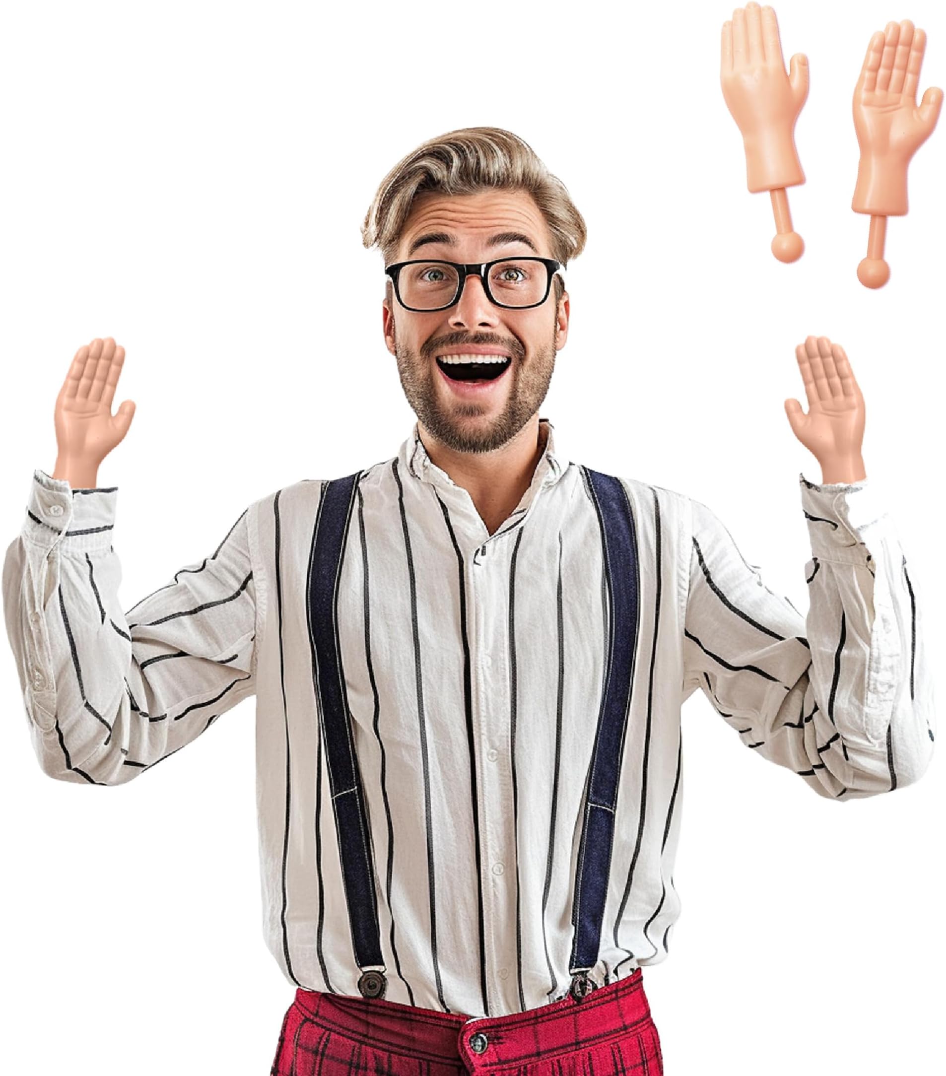 Amazon.com: BigMouth Inc Tiny Hands Gag Gifts Baby Hands on a Stick ...