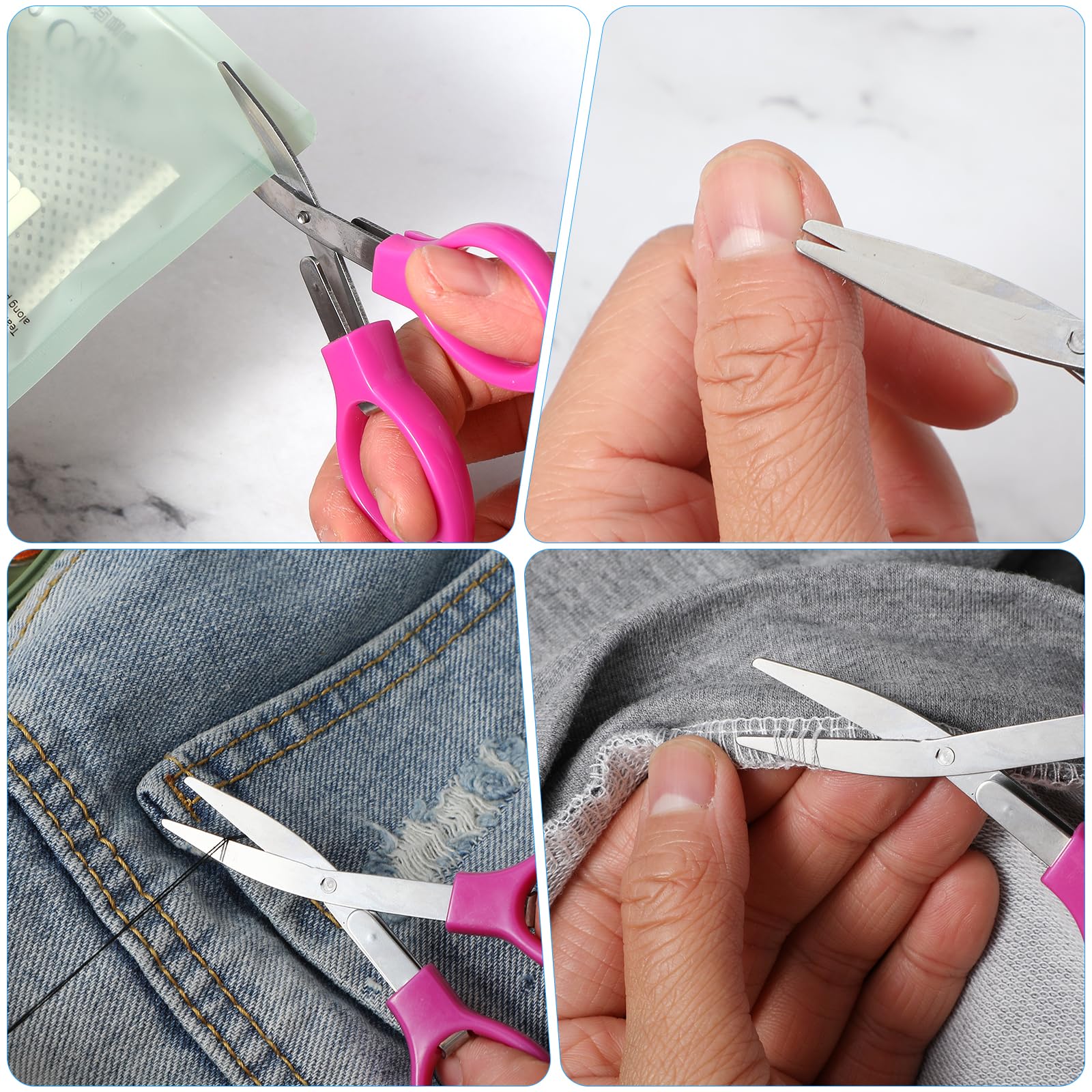 Snapklik.com : Abeillo 4-Piece Folding Scissors - Portable Mini Travel ...