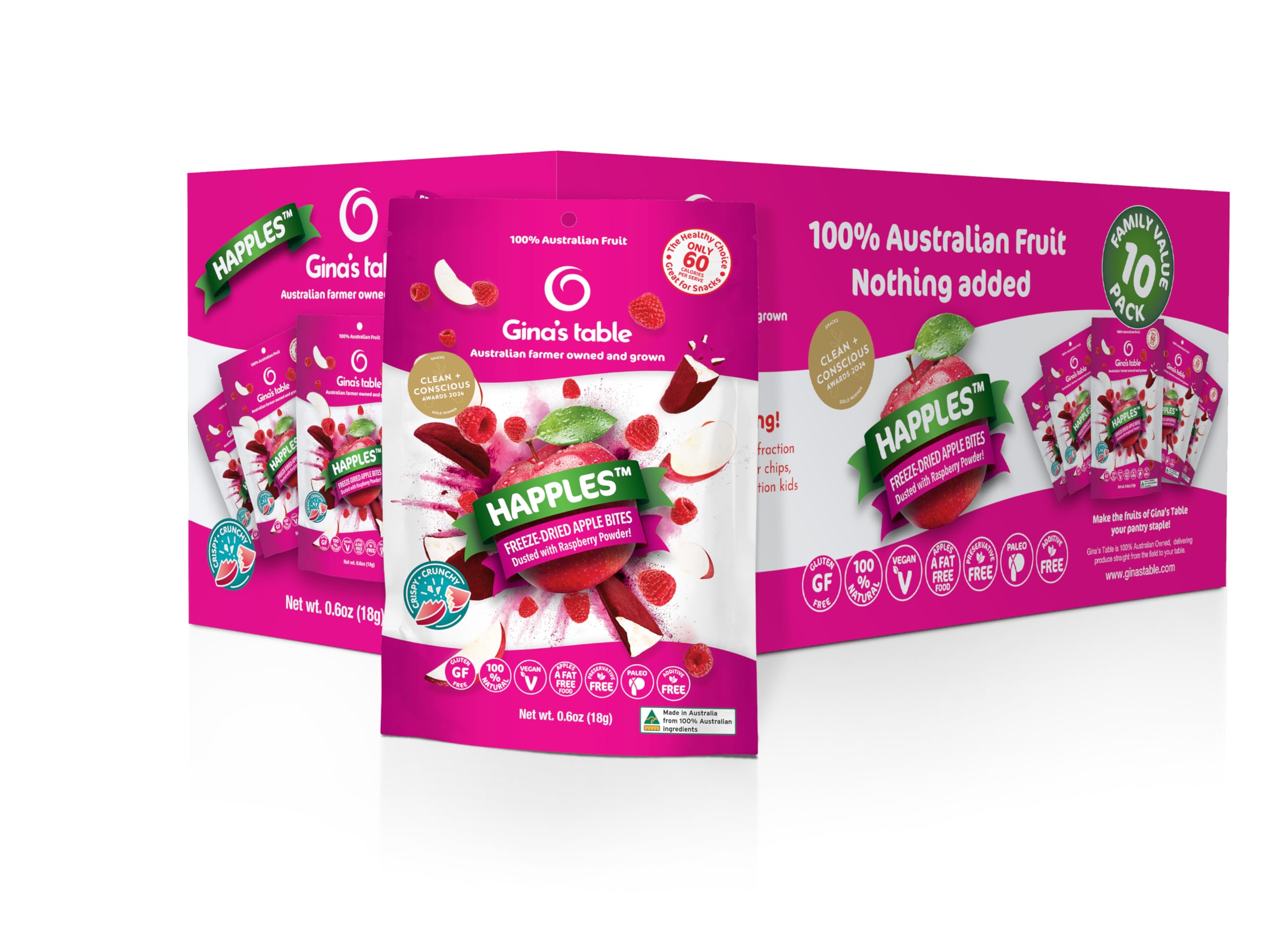 Amazon.com: Happles - Freeze Dried Fruit Snack - Natural Freeze Dried ...