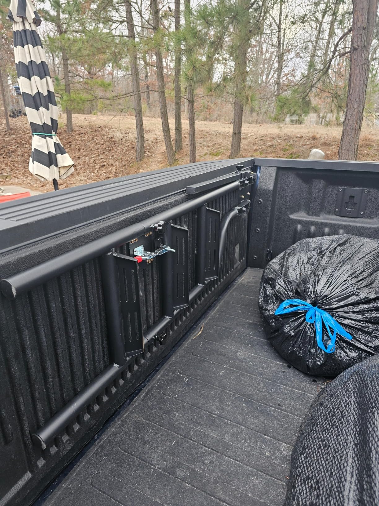 Amazon.com: POKIAUTO 42" Foldable Pickup Truck Tailgate Ladder with ...