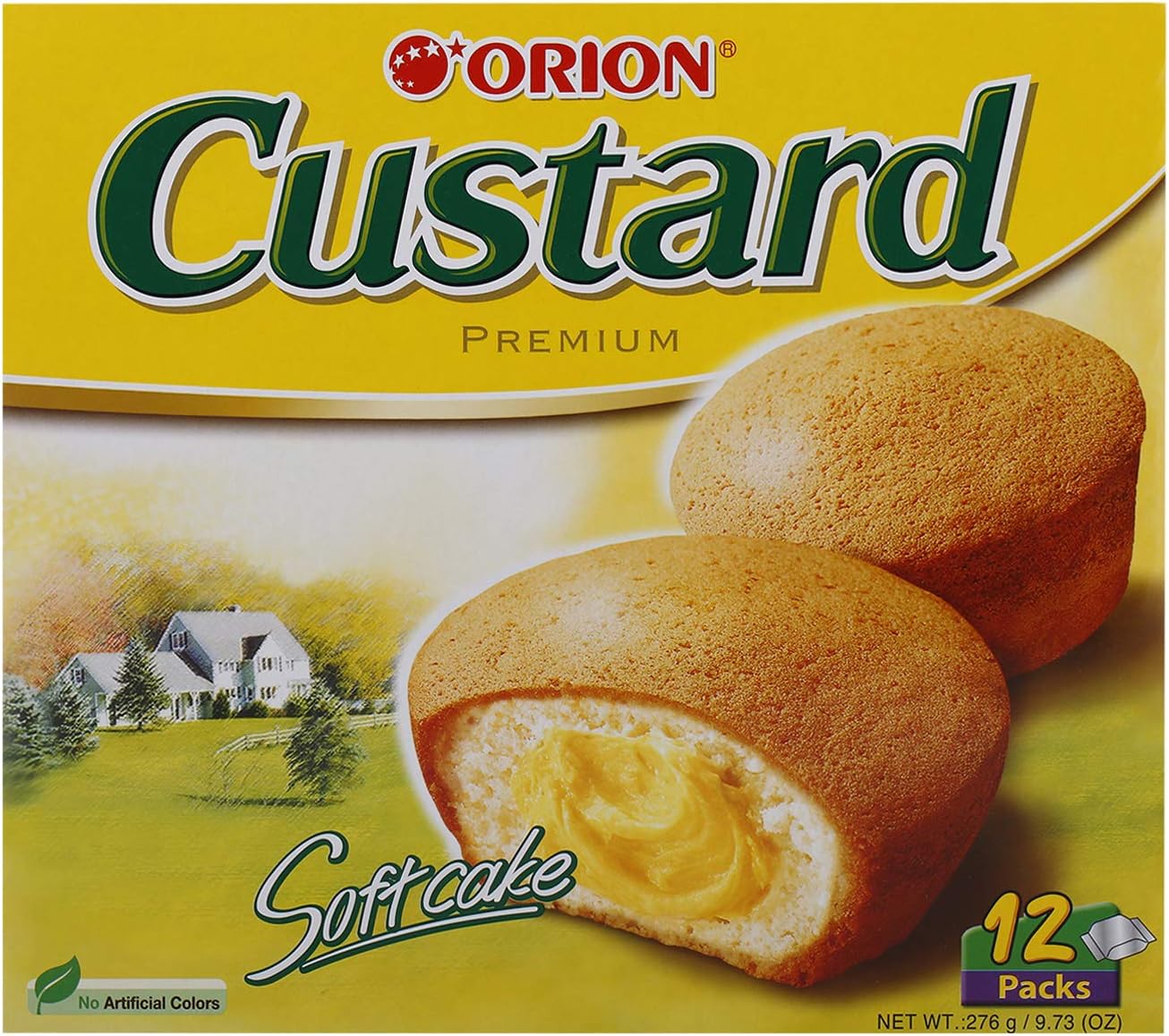 Orion Custard Soft Cake, 23 Gm (Pack Of 12) : Amazon.ae: Grocery