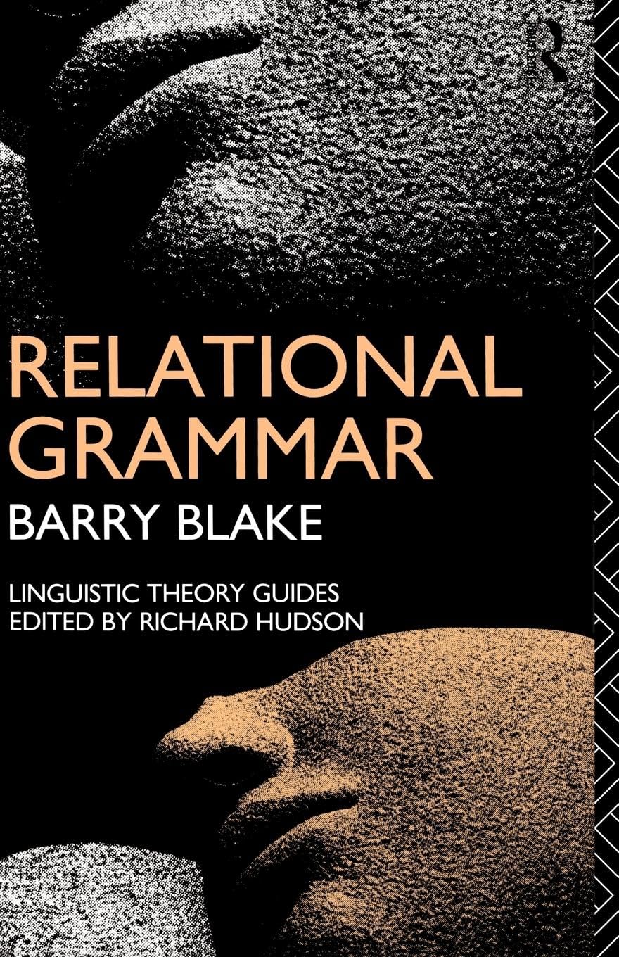 Amazon.com: Relational Grammar (Linguistic Theory Guides ...