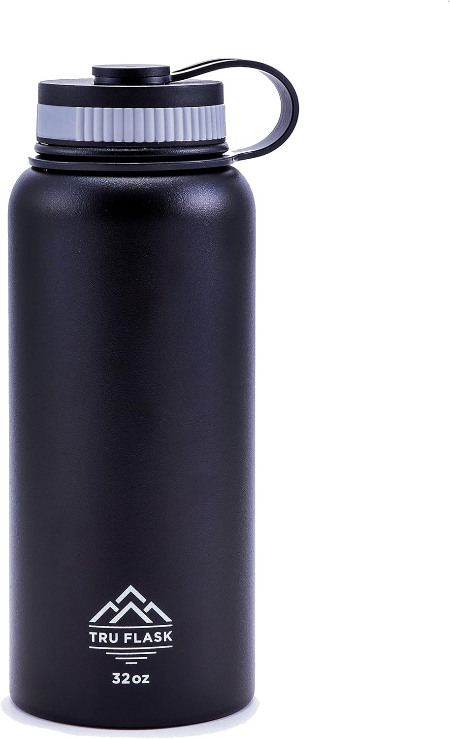 Amazon.com: Tru Flask Stainless Steel Water Bottle – Double Walled and ...