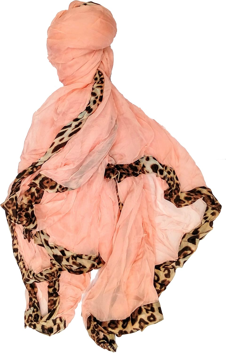 WOMAN SOFT POLYESTER LONG SCARF BEAUTIFUL AND UNIQUE COLOR PALE PINK ...