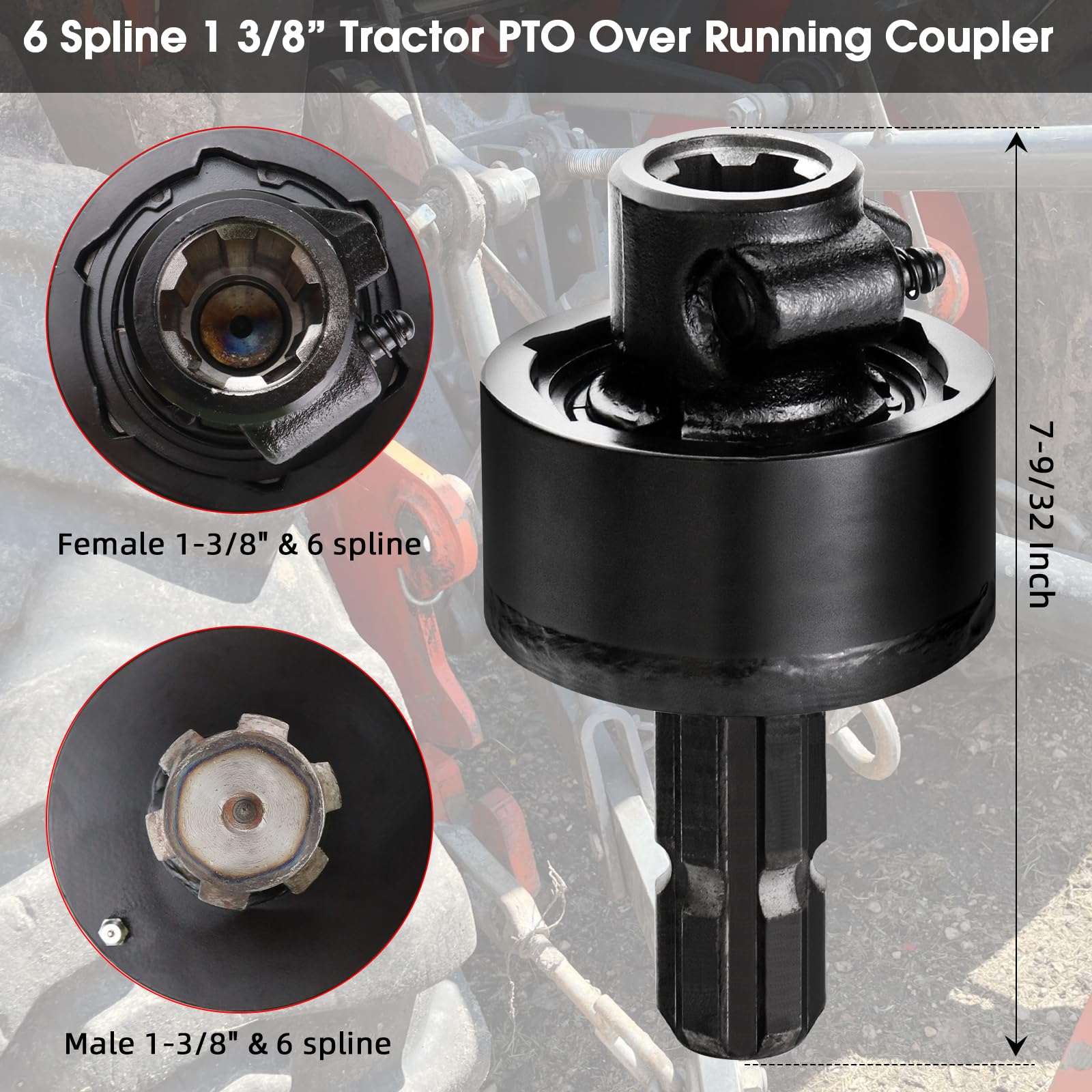 Snapklik.com : PTO Overrun Clutch, Quick Release Tractor PTO Clutch ...