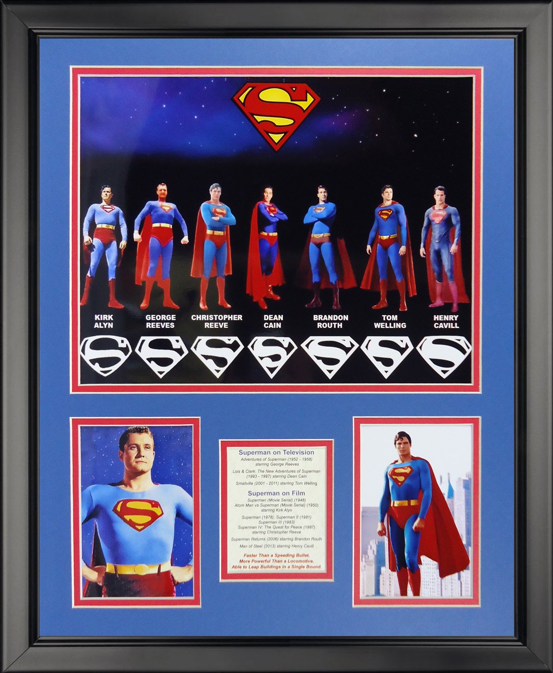 Superman - Collage 16" x 20" Framed Photo Collage by Legends Never Die ...