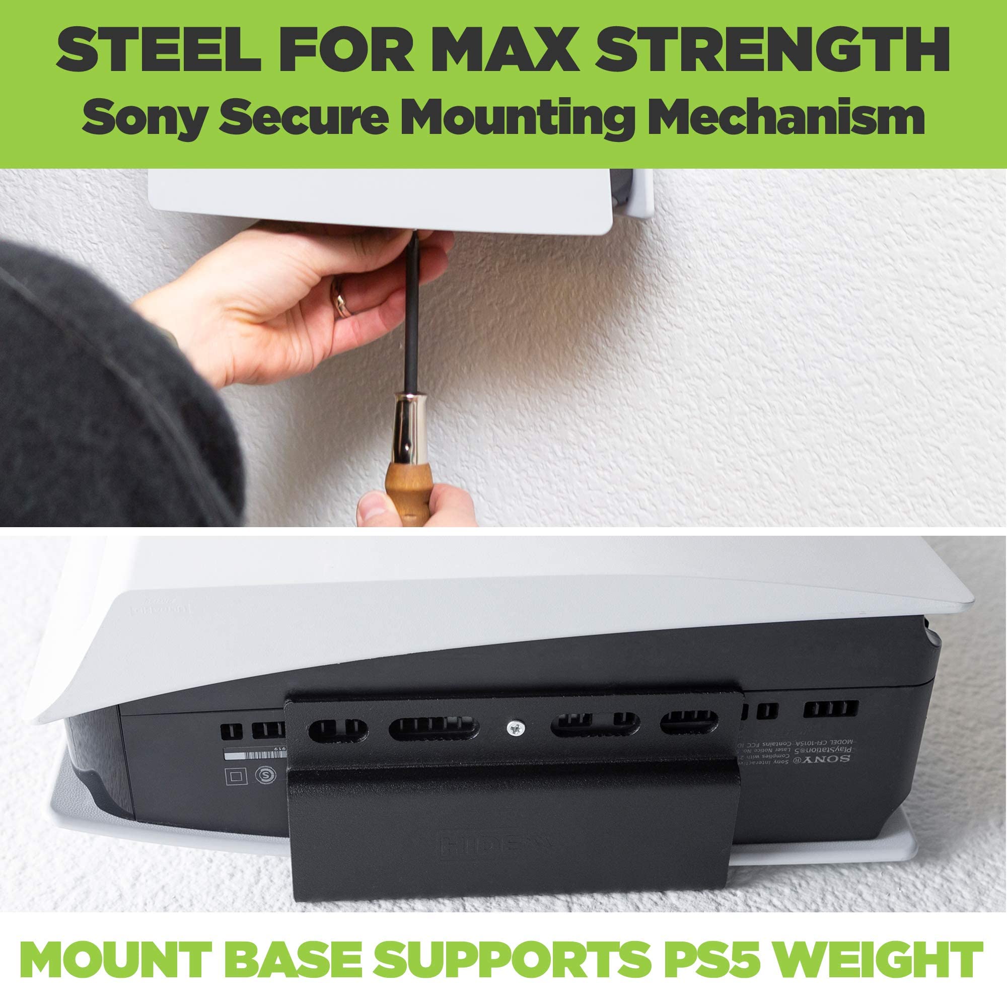 Buy HIDEit Mounts PS5 Wall Mount Playstation 5 Wall Mount Steel buy-hideit-mounts-ps5-wall-mount-playstation-5-wall-mount-steel