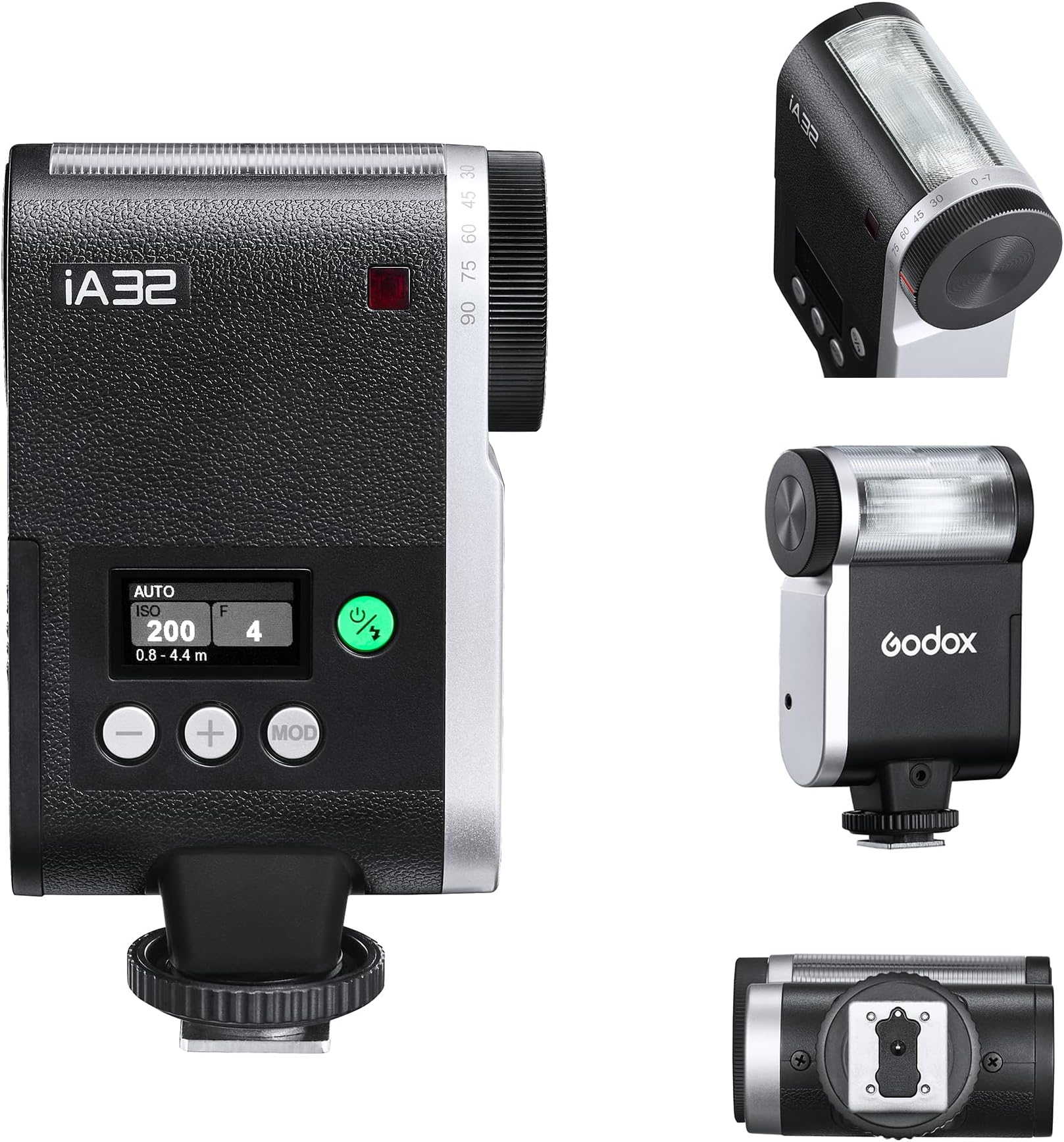Amazon.com : GODOX iA32 Mini Flash Speedlite Hot Shoe Flashes for Fuji ...