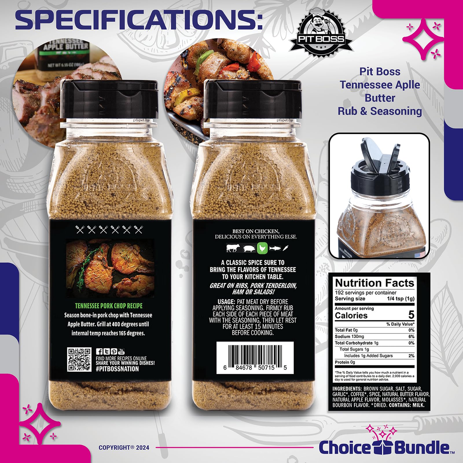 Snapklik.com : Pit Boss Tennessee Apple Butter Premium BBQ Barbecue ...