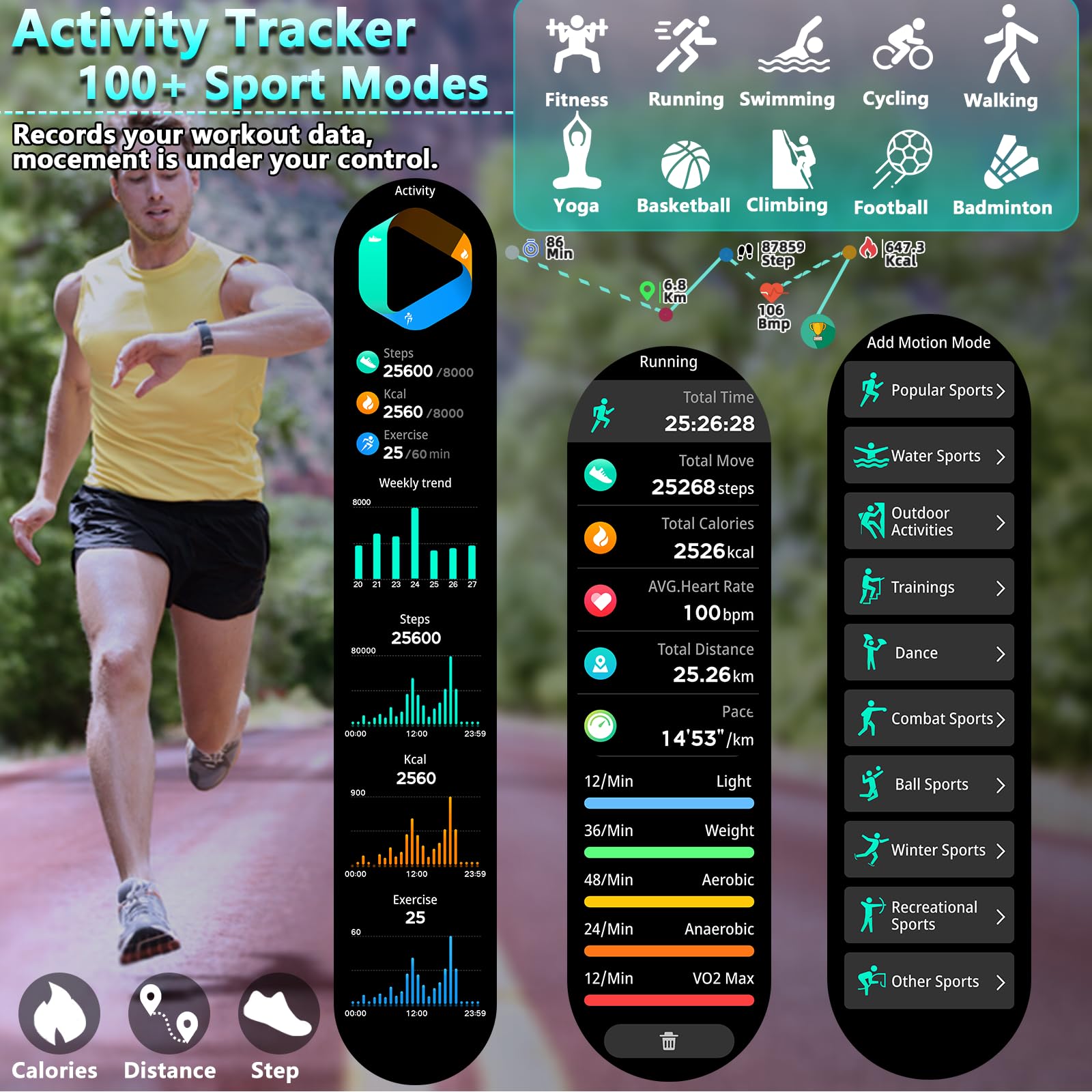 Smart Watches for Men,(Answer/Make Call)Smartwatch for Android and iOS ...