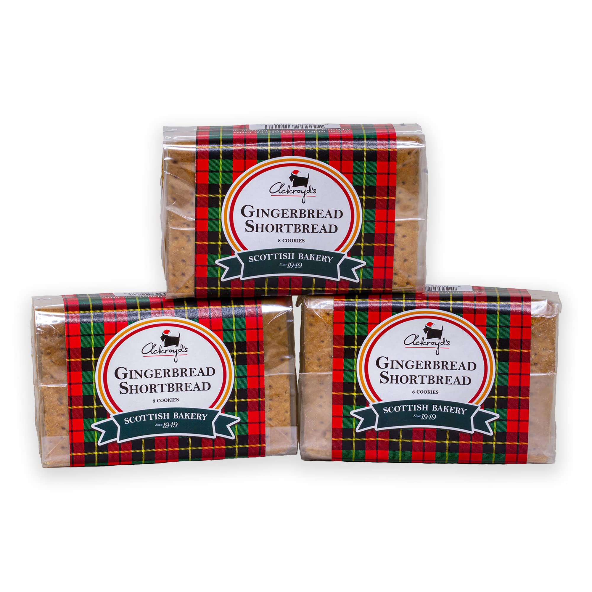 Amazon.com: Gingerbread Shortbread - 3 Packages of 8 Cookies : Grocery ...