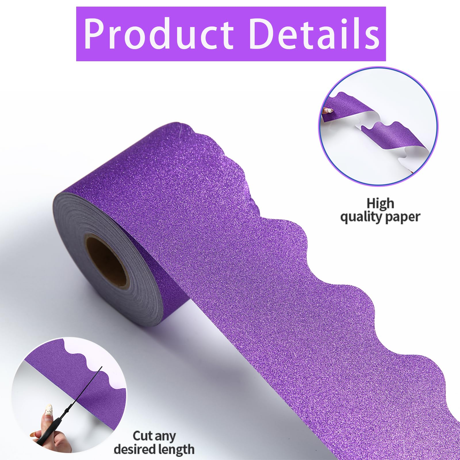 Snapklik.com : 65Feet Bulletin Board Borders, Shine Scalloped Borders ...