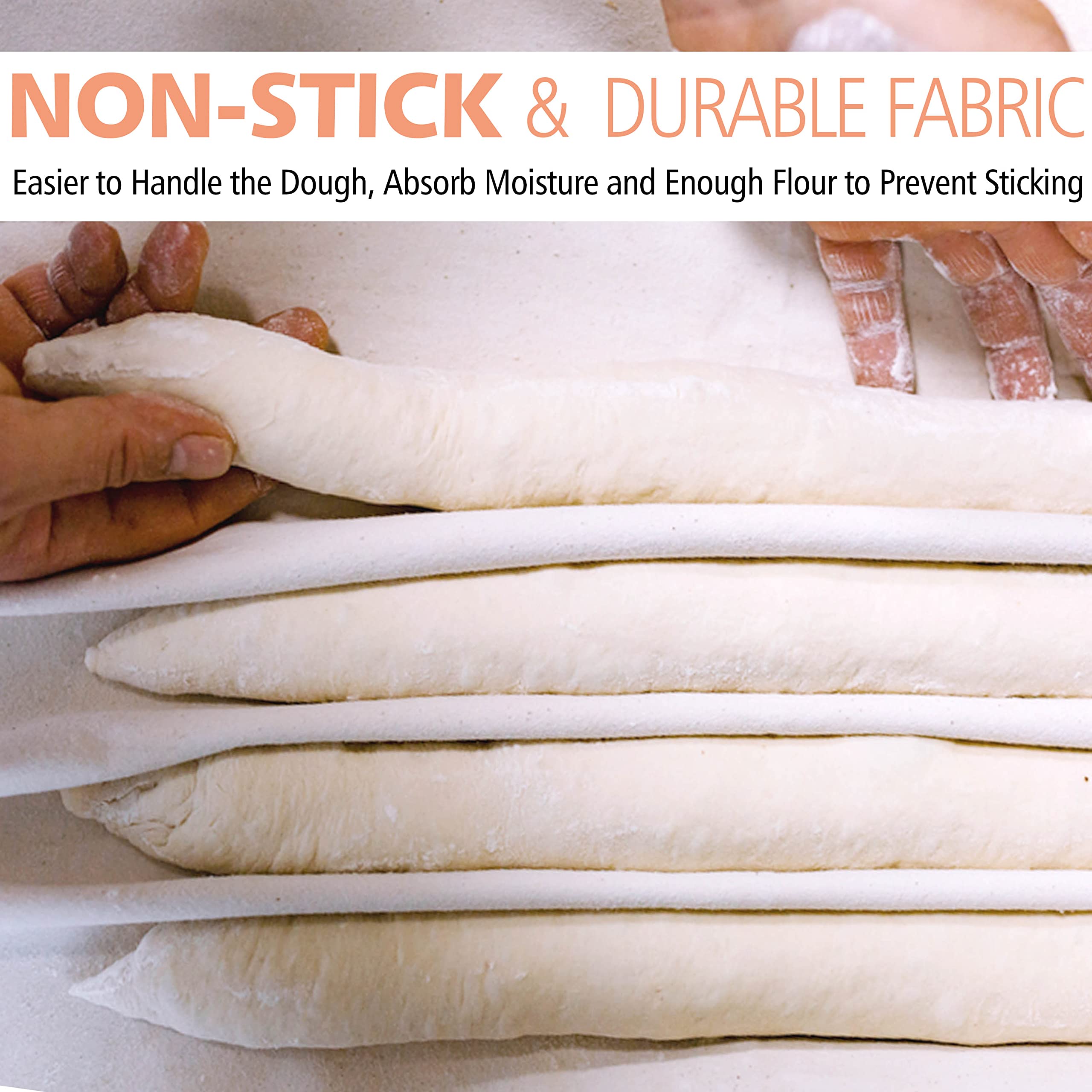 Snapklik.com : Anaeat Professional Proofing Cloth, Thick Bread Bakers ...