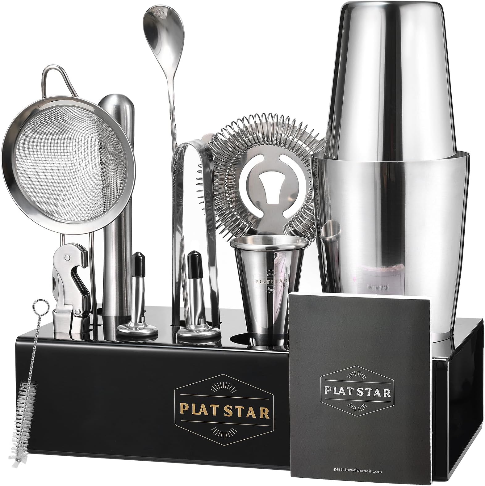 Plat Star Mixology Bartender Kit | Juego de bar para el hogar ...