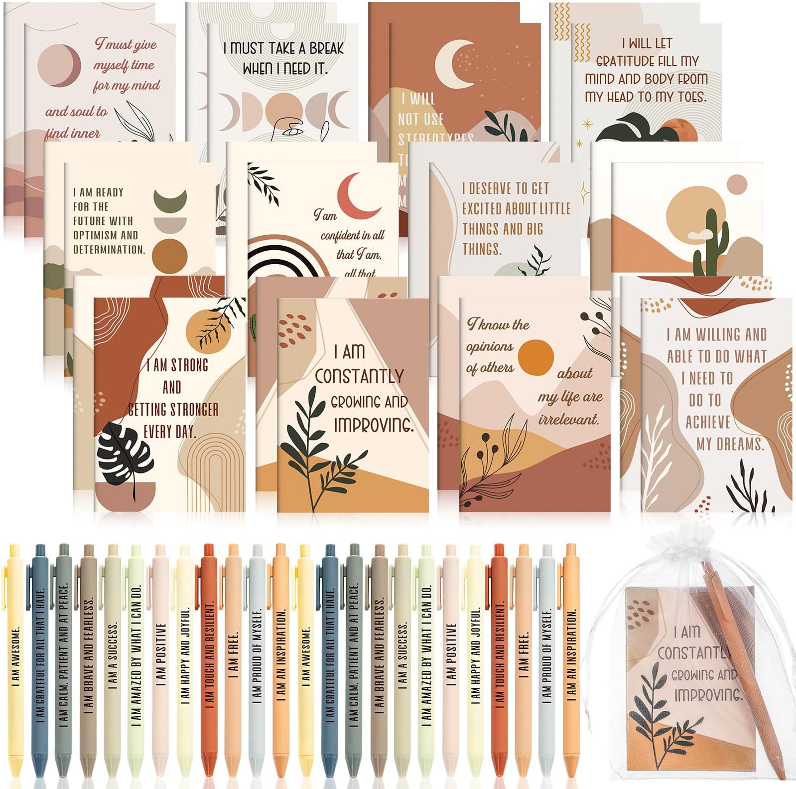 Amazon.com : Inspirational Gifts Notepads Motivational Ballpoint Pens ...