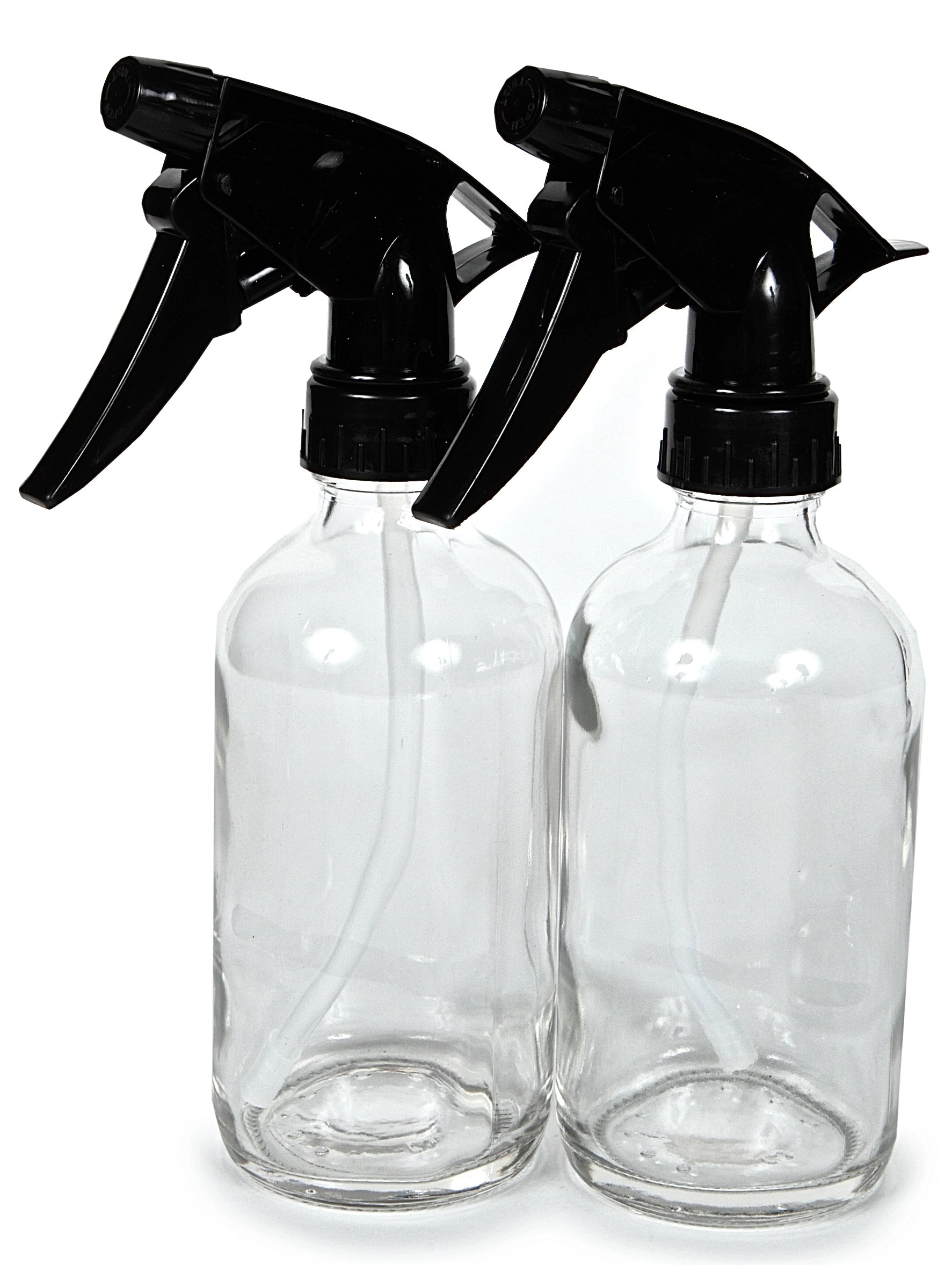 Amazon.com: Vivaplex, 2, Large, 8 oz, Empty, Clear Glass Spray Bottles ...