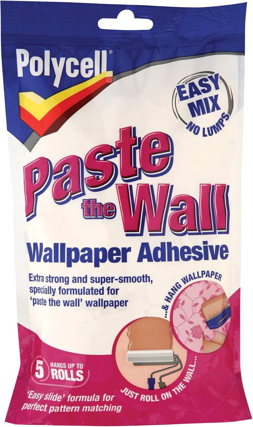 Polycell Paste The Wall Wallpaper Adhesive 5 Roll : Amazon.co.uk: DIY ...